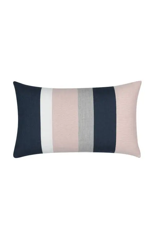 ELAINE SMITH Rose Quartz Panelled Indoor & Outdoor Woven Accent Pillow - Multi