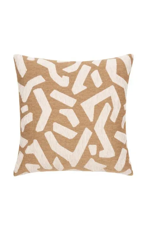 ELAINE SMITH Fascination Chenille Indoor & Outdoor Woven Accent Pillow - Caramel
