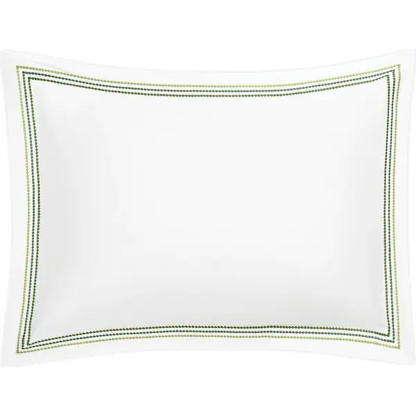 MATOUK Amara Triple Pearl Sham - Palm Green