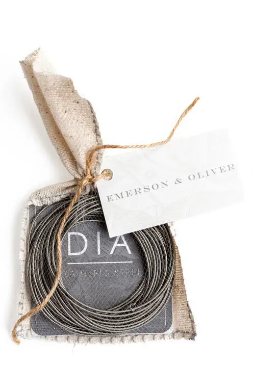 EMERSON & OLIVER Dia Steel Bracelets - Stainless