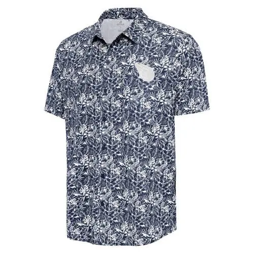 ANTIGUA Cleveland Guardians Resort Button-up Shirt