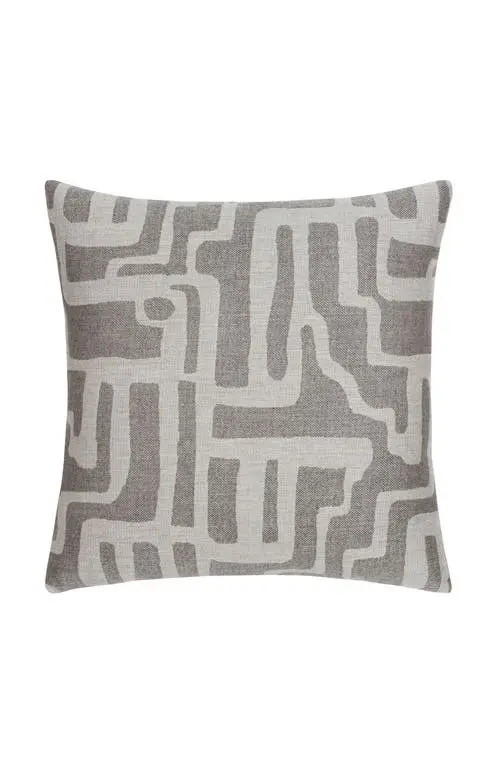 ELAINE SMITH Noble Indoor & Outdoor Woven Accent Pillow - Pewter