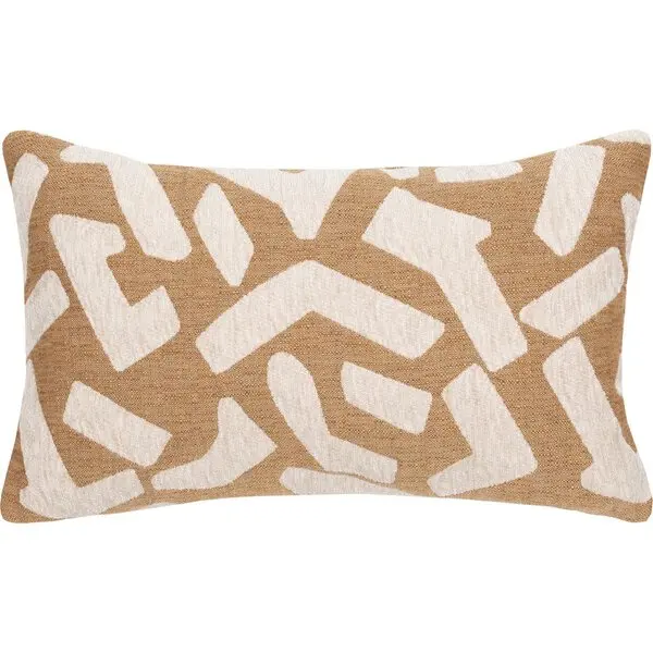 ELAINE SMITH Fascination Chenille Indoor & Outdoor Woven Accent Pillow - Caramel
