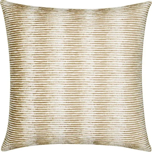 ELAINE SMITH Progress Multicolored Chenille Indoor & Outdoor Woven Accent Pillow - Honey