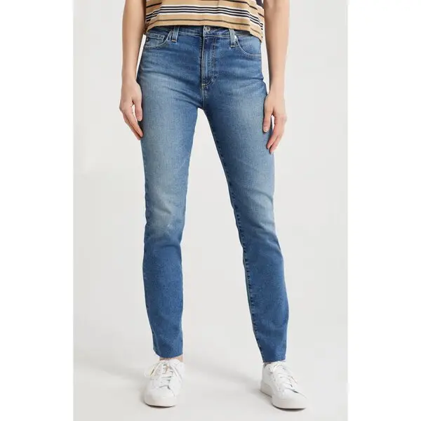 Ag Mari High-waist Slim Straight Jeans - Arcadia