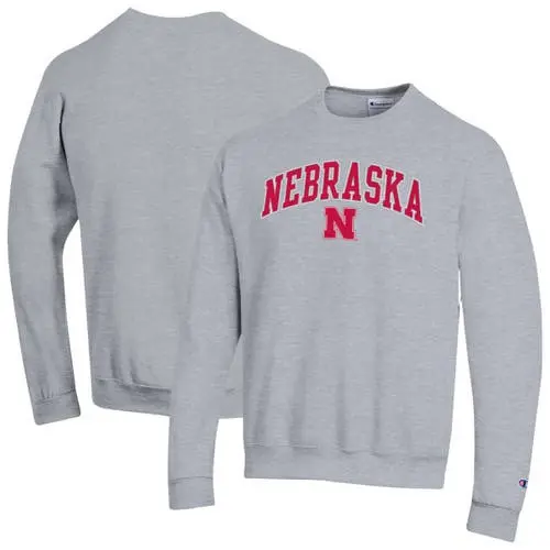 Champion Nebraska Huskers Arch Over Logo Pullover Sweatshirt