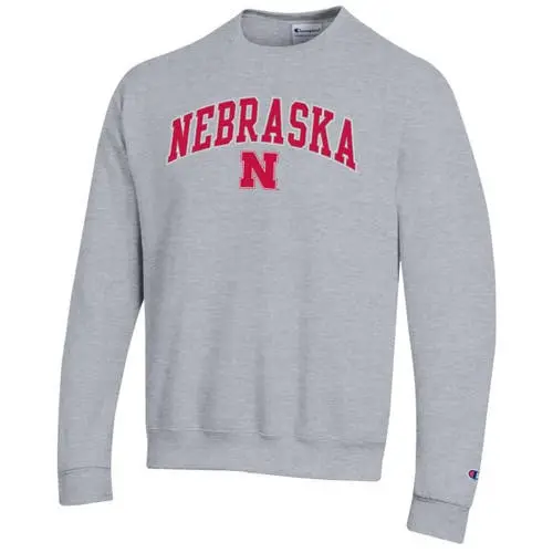 Champion Nebraska Huskers Arch Over Logo Pullover Sweatshirt