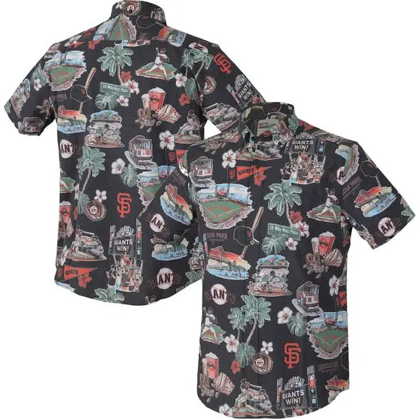 Reyn Spooner San Francisco Giants Scenic Tri-blend Performance Button-up Top