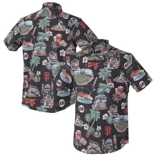 Reyn Spooner San Francisco Giants Scenic Tri-blend Performance Button-up Top