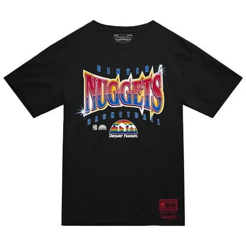 Mitchell & Ness Denver Nuggets Worldwide Collection Glow Up T-shirt - Black