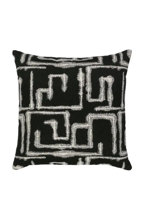 ELAINE SMITH Kasai Indoor & Outdoor Woven Accent Pillow - Ebony