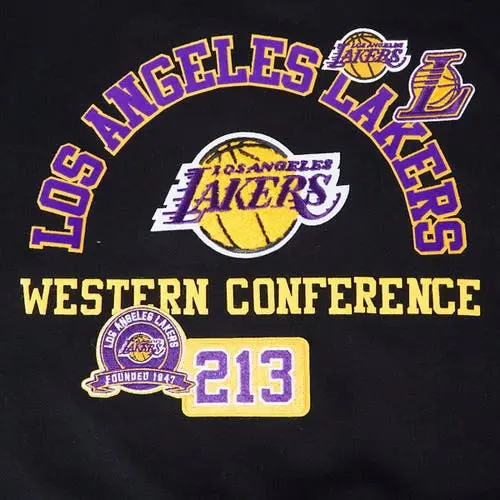 PRO STANDARD Los Angeles Lakers Area Code Cropped Pullover Sweatshirt