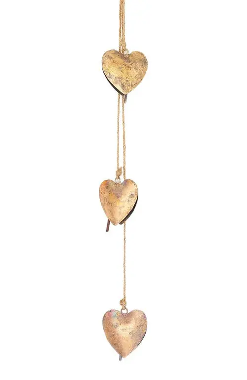 MATR BOOMIE Alaya Heart Trio Wind Chimerustic Bell - Brown/gold