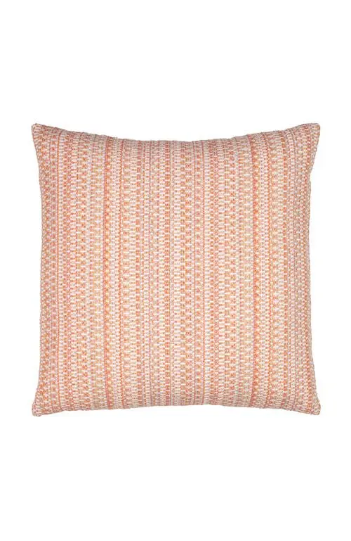 ELAINE SMITH Kaleidoscope Chenille Micro Check Indoor & Outdoor Woven Accent Pillow - Clay