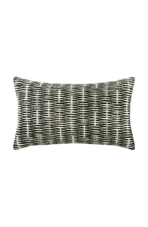 ELAINE SMITH Intertwine Indoor & Outdoor Woven Accent Pillow - Ebony