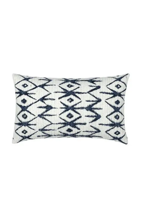 ELAINE SMITH Ritual Chenille Indoor & Outdoor Woven Accent Pillow - Indigo