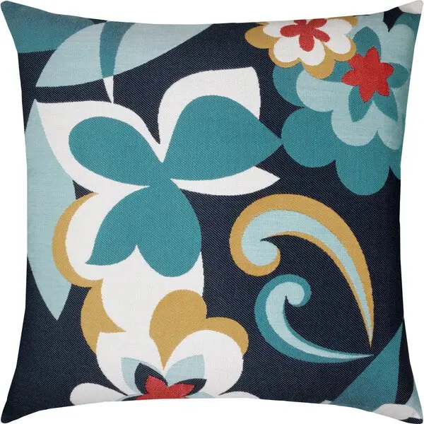 ELAINE SMITH Floral Impact Jacquard Indoor & Outdoor Woven Accent Pillow - Multi