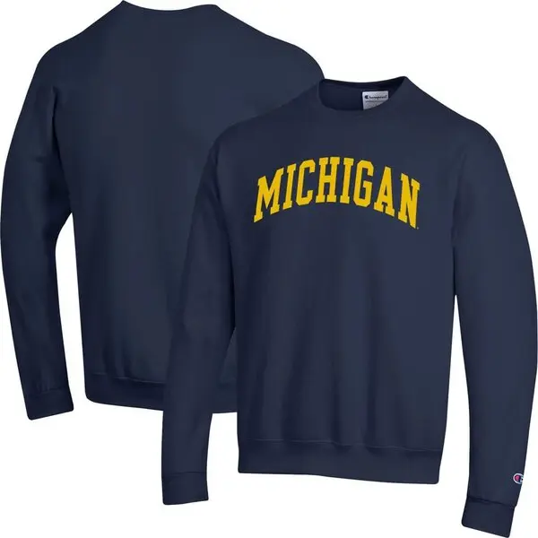 Champion Michigan Wolverines Fleece Pullover Sweatshirt
