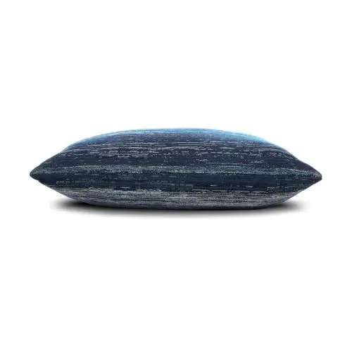 ELAINE SMITH Textured Indoor & Outdoor Woven Accent Pillow - Indigo