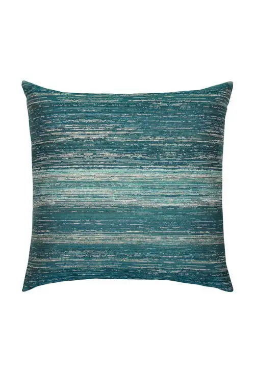 ELAINE SMITH Textured Indoor & Outdoor Woven Accent Pillow - Lagoon