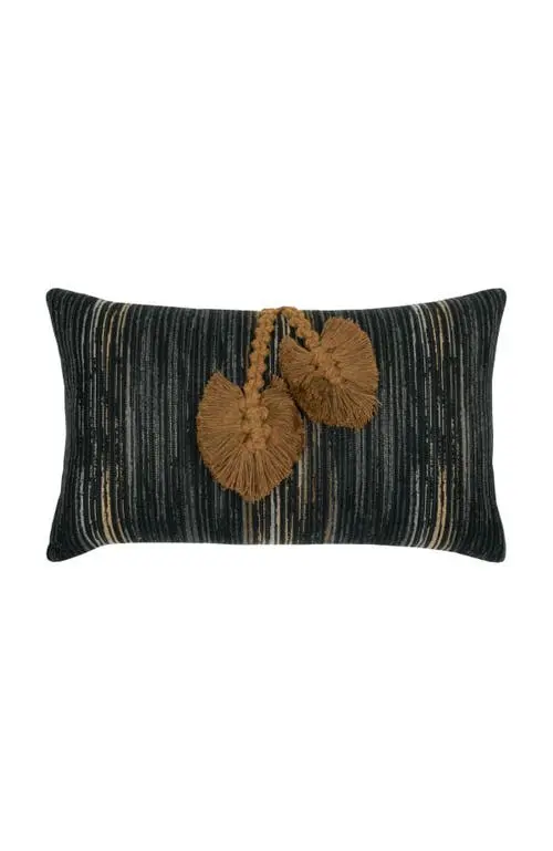 ELAINE SMITH Ingenuity Hand Knotted Macrame Indoor & Outdoor Woven Accent Pillow - Harvest