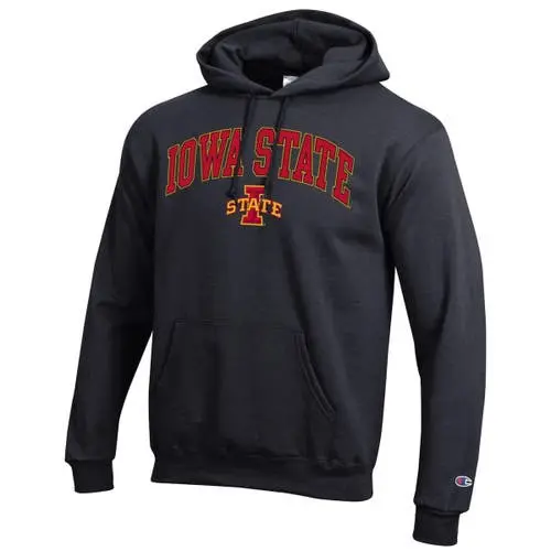 Champion Iowa State Cyclones Arched Logo Fleece Pullover Hoodie - Black