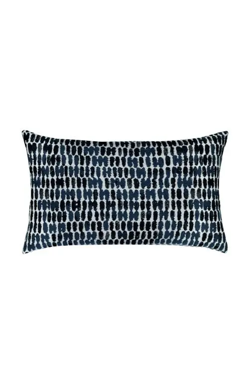 ELAINE SMITH Thumbprint Indoor & Outdoor Woven Accent Pillow - Indigo
