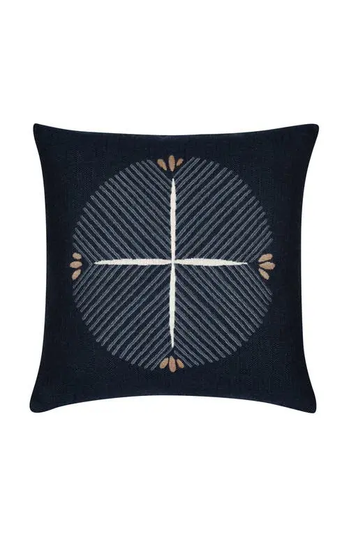 ELAINE SMITH Direction Indoor & Outdoor Woven Accent Pillow - Indigo