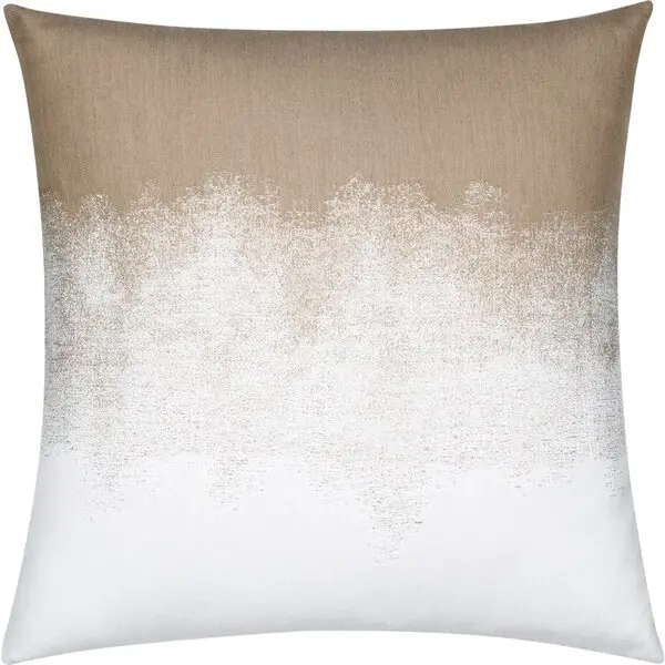 ELAINE SMITH Artful Ombre Indoor & Outdoor Woven Accent Pillow - Sand