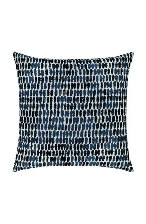 ELAINE SMITH Thumbprint Indoor & Outdoor Woven Accent Pillow - Indigo