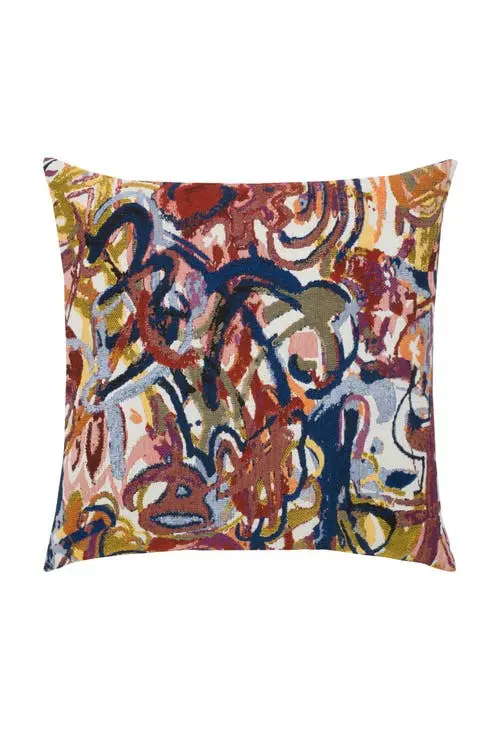 ELAINE SMITH Graffiti Jacquard Indoor & Outdoor Woven Accent Pillow - Multi