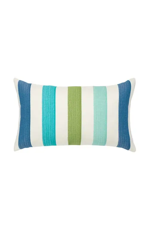 ELAINE SMITH Rhodes Stripe Indoor & Outdoor Woven Accent Pillow - Multi