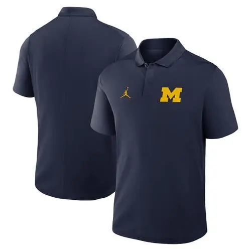 JORDAN BRAND Michigan Wolverines Primetime Victory Primary Logo Performance Polo