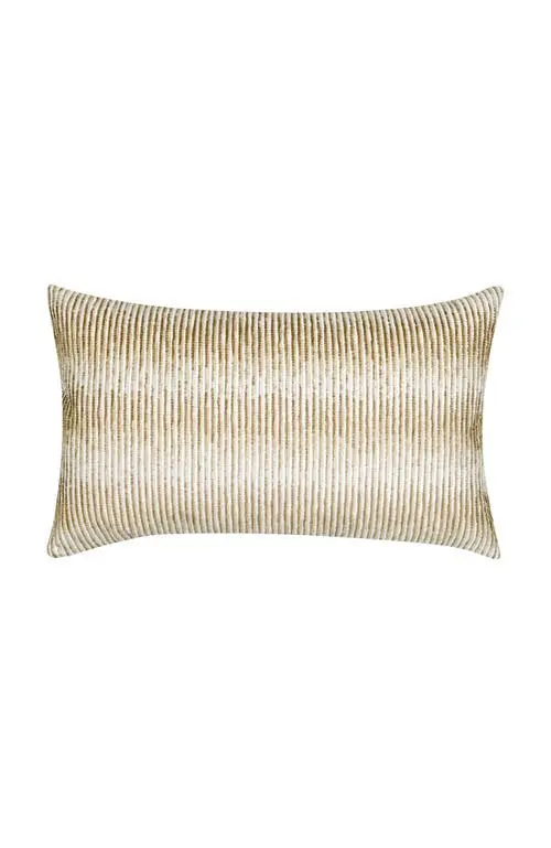 ELAINE SMITH Progress Multicolored Chenille Indoor & Outdoor Woven Accent Pillow - Honey