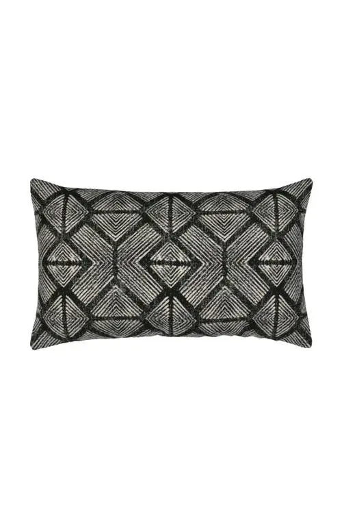 ELAINE SMITH Bakuba Indoor & Outdoor Woven Accent Pillow - Ebony