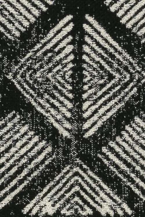 ELAINE SMITH Bakuba Indoor & Outdoor Woven Accent Pillow - Ebony