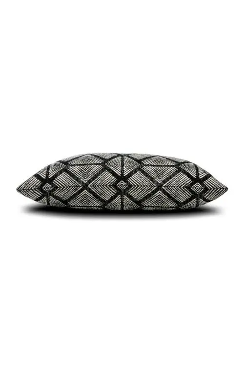 ELAINE SMITH Bakuba Indoor & Outdoor Woven Accent Pillow - Ebony