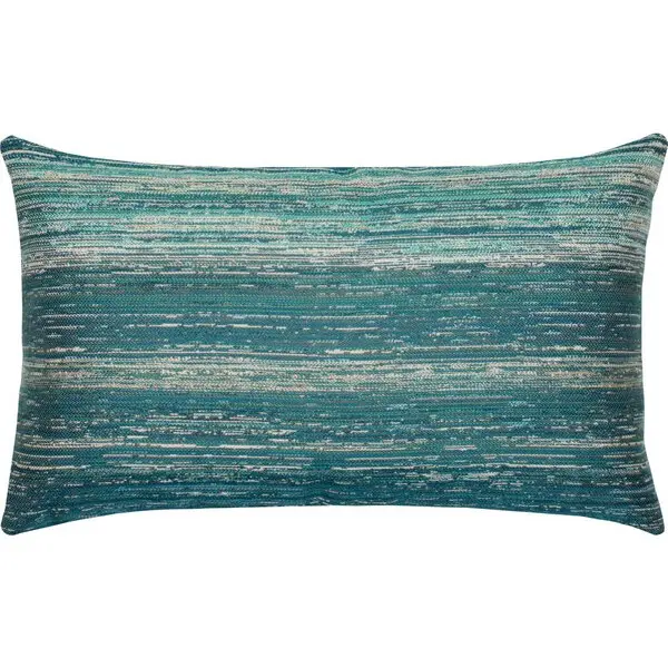 ELAINE SMITH Textured Indoor & Outdoor Woven Accent Pillow - Lagoon