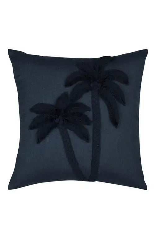 ELAINE SMITH Escape Handmade Applique Indoor & Outdoor Woven Accent Pillow - Indigo