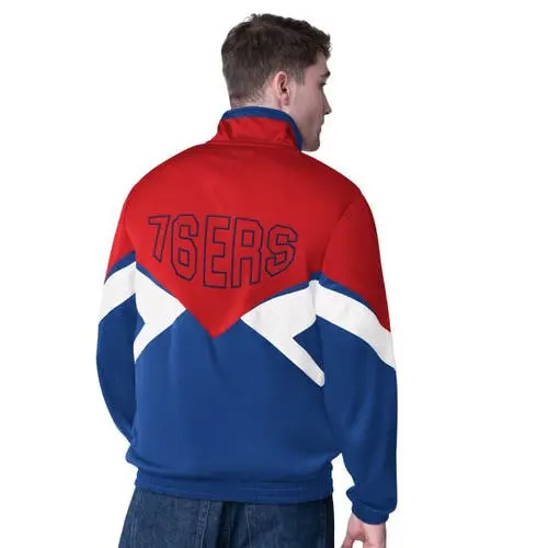 STARTER Philadelphia 76ers Rush Applique Track Jacket