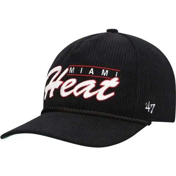 '47 Miami Heat Double Header Sidepatch Cord Hitch Adjustable Cap