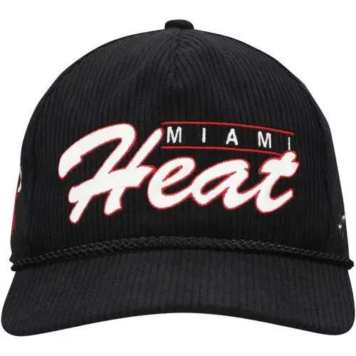 '47 Miami Heat Double Header Sidepatch Cord Hitch Adjustable Cap