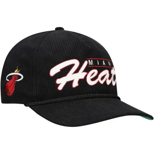 '47 Miami Heat Double Header Sidepatch Cord Hitch Adjustable Cap