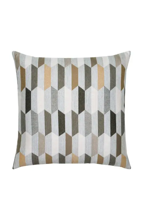 ELAINE SMITH Chiseled Jacquard Indoor & Outdoor Woven Accent Pillow - Camel