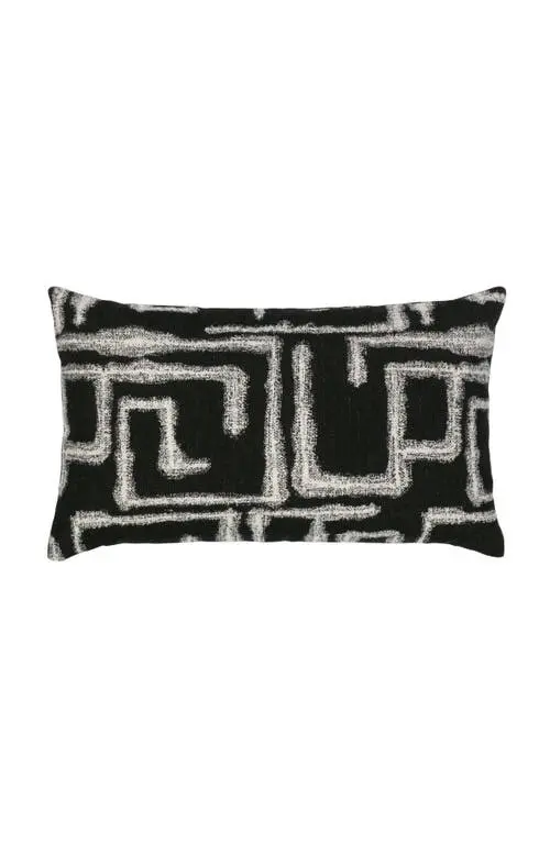 ELAINE SMITH Kasai Indoor & Outdoor Woven Accent Pillow - Ebony