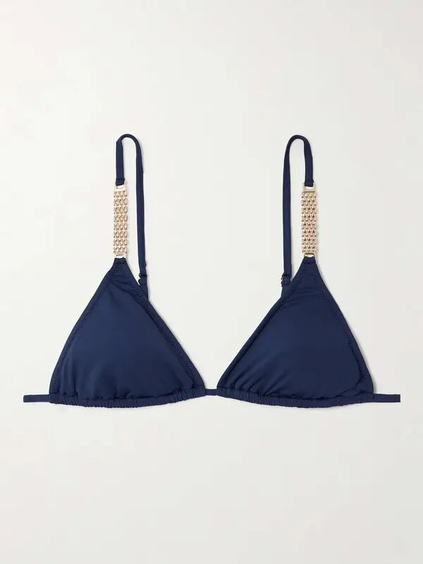 Melissa Odabash Maldives Embellished Triangle Bikini Top