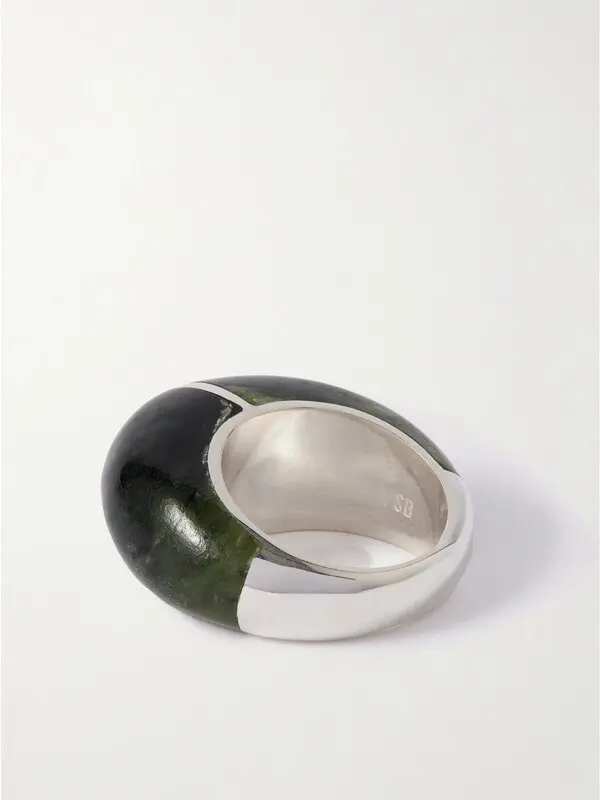 SOPHIE BUHAI Division Jade Ring - Black