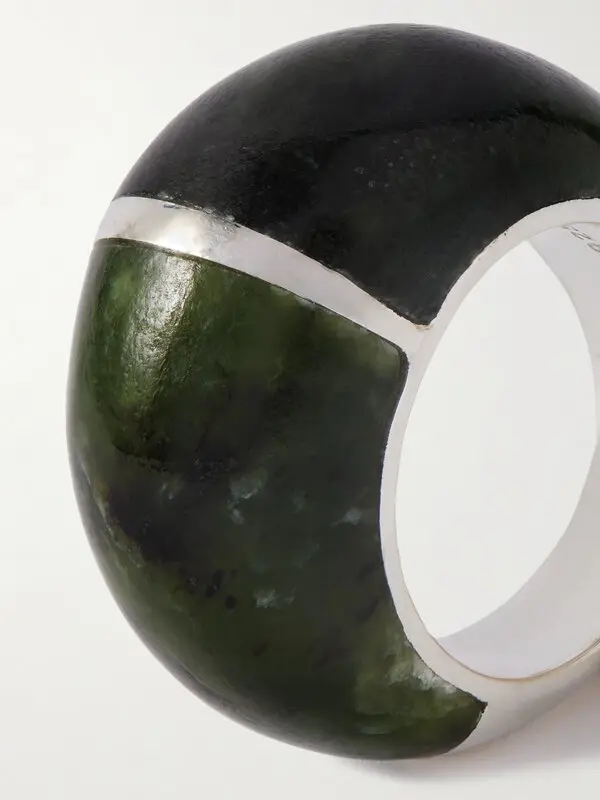 SOPHIE BUHAI Division Jade Ring - Black