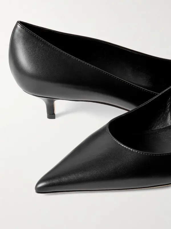 JIMMY CHOO Amelia 30 Leather Pumps - Black