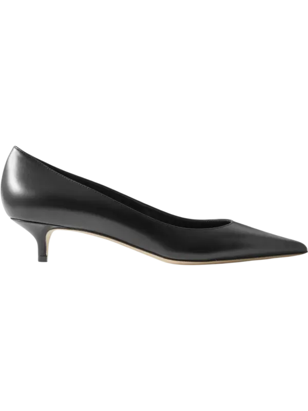 JIMMY CHOO Amelia 30 Leather Pumps - Black